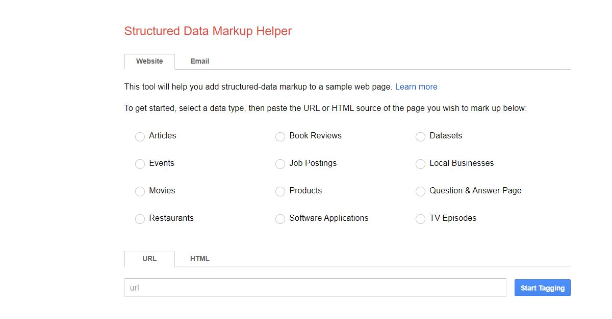 Optimize Your Website with Google's Structured Data Markup Helper
